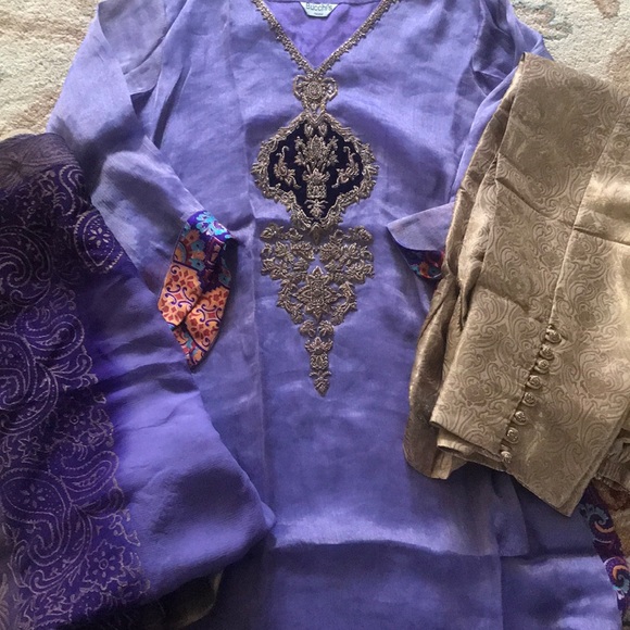 Other | Gorgeous 3 Piece Custom Designer Pakistani Outfit | Poshmark